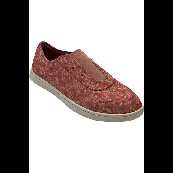 Spenco | Shoes | Spenco Orthotic Canvas Slipon Shoes Santa Pink Floral ...